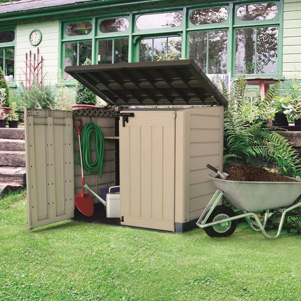 Keter Store It Out Max 1200L Outdoor Garden & Wheelie Bin Storage Shed ...